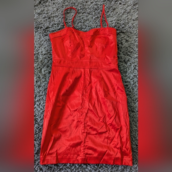 Dresses | Y2k Red Silky Dress S | Poshmark